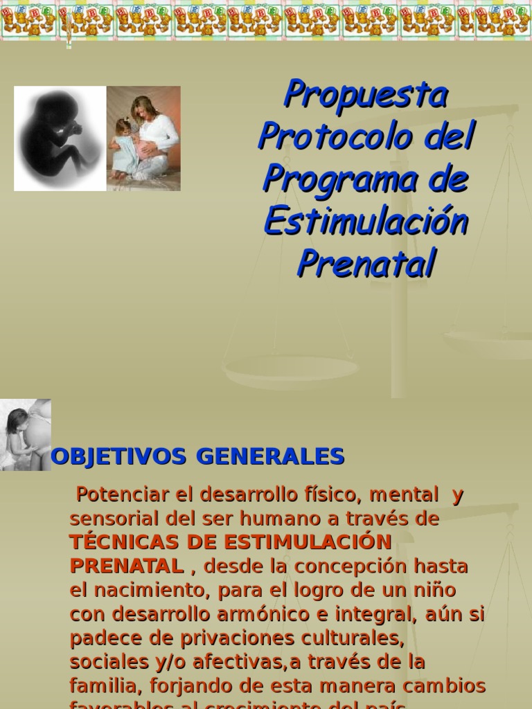 Protocolo Del Programa de Estimulaci N Prenatal | PDF | Familia | El ...