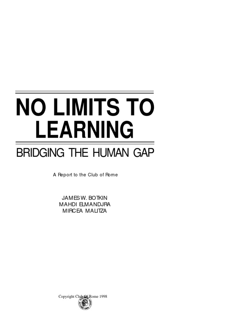 No Limits To Learning PDF | PDF | Human | Learning