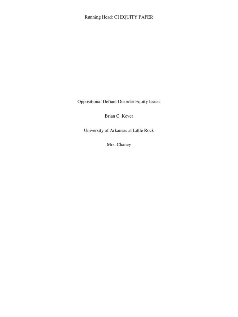 Equity Paper | PDF | Psychiatric Diseases And Disorders | Medical Ethics