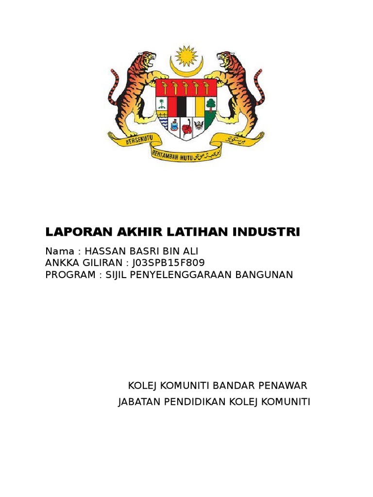 Laporan Akhir Latihan Industri | PDF