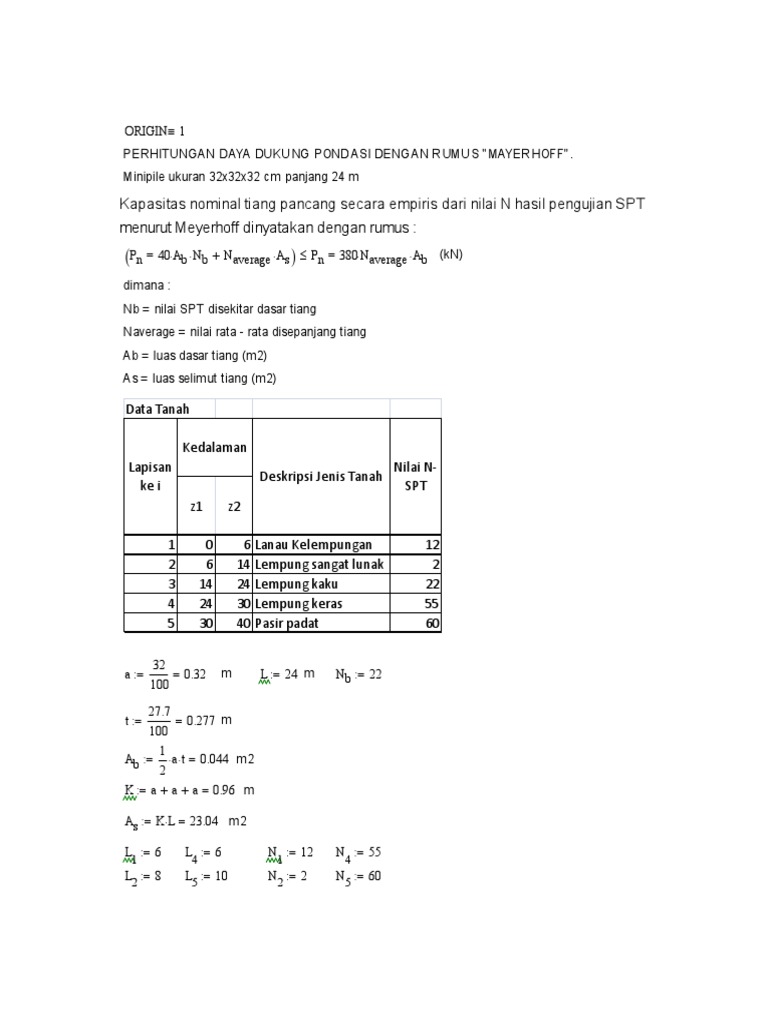 Mathcad - Mayerhoff PDF | PDF