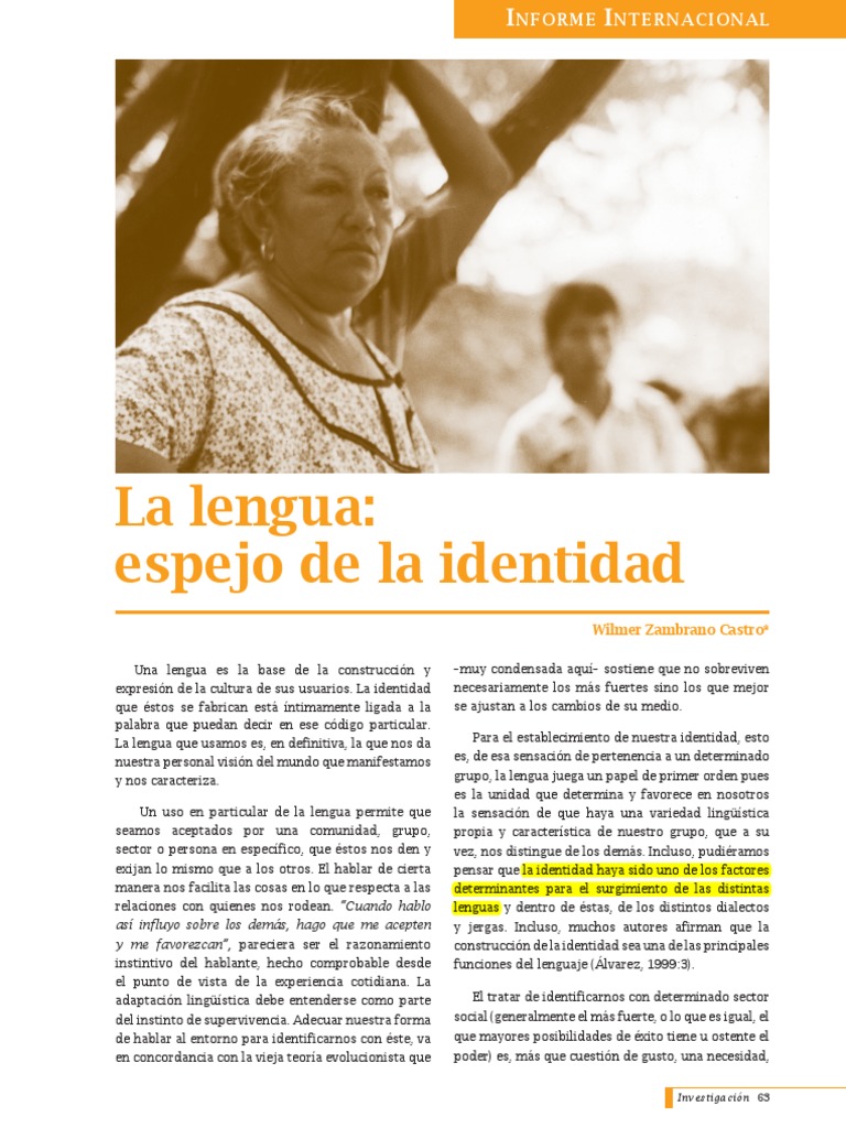 La lengua: espejo de la identidad | PDF | Dialecto | Venezuela
