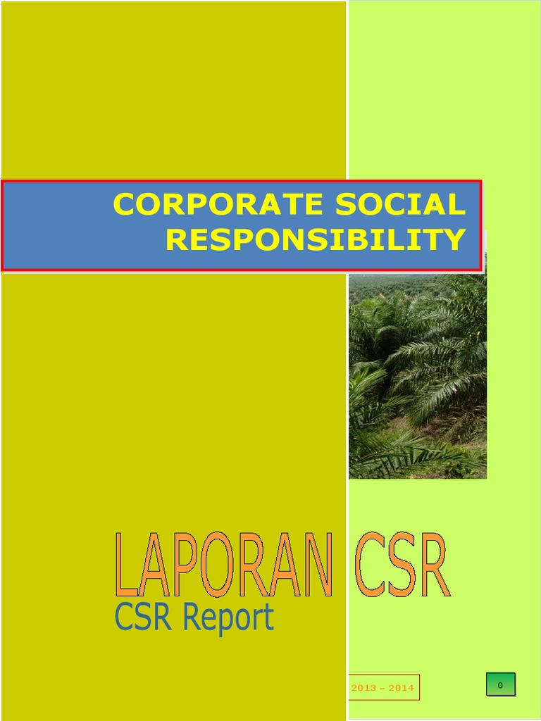 Bahan Laporan Csr 2013 2014 Pdf