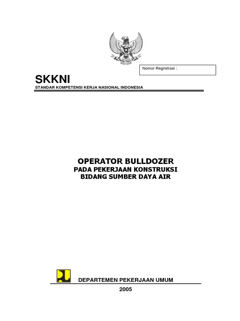 SKKNI - Operator Bulldozer | PDF