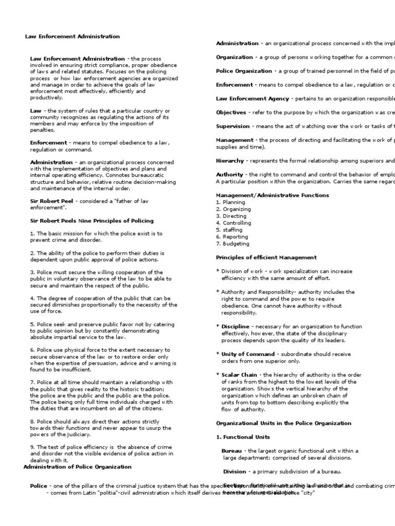 LEA (Notes) | PDF | Police | Law Enforcement Agency