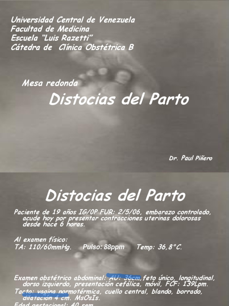 07 - Parto Distocico Presentacion 15 Slides PDF | PDF | Parto ...