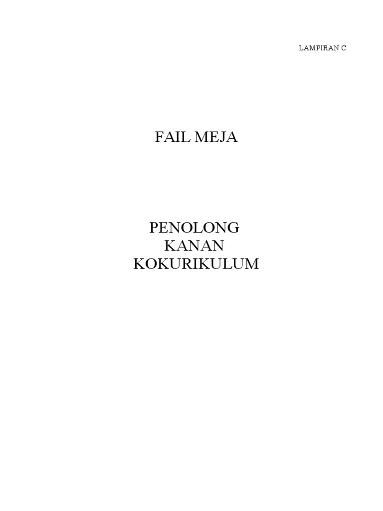 Fail Meja PK Koku | PDF