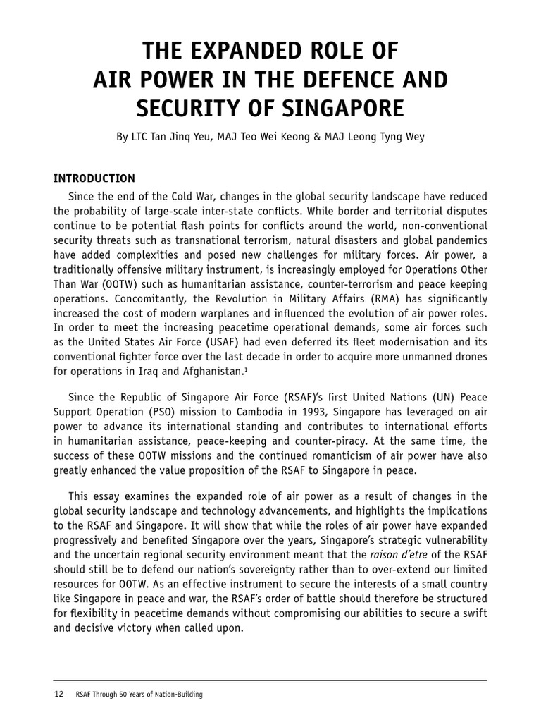 RSAF's Evolving Role in Air Power | PDF | United States Air Force ...