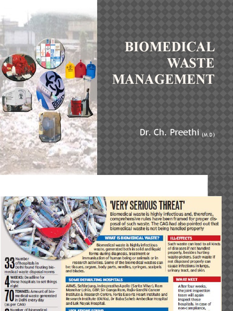 Biomedical Waste Management Overview | PDF | Infection | Waste