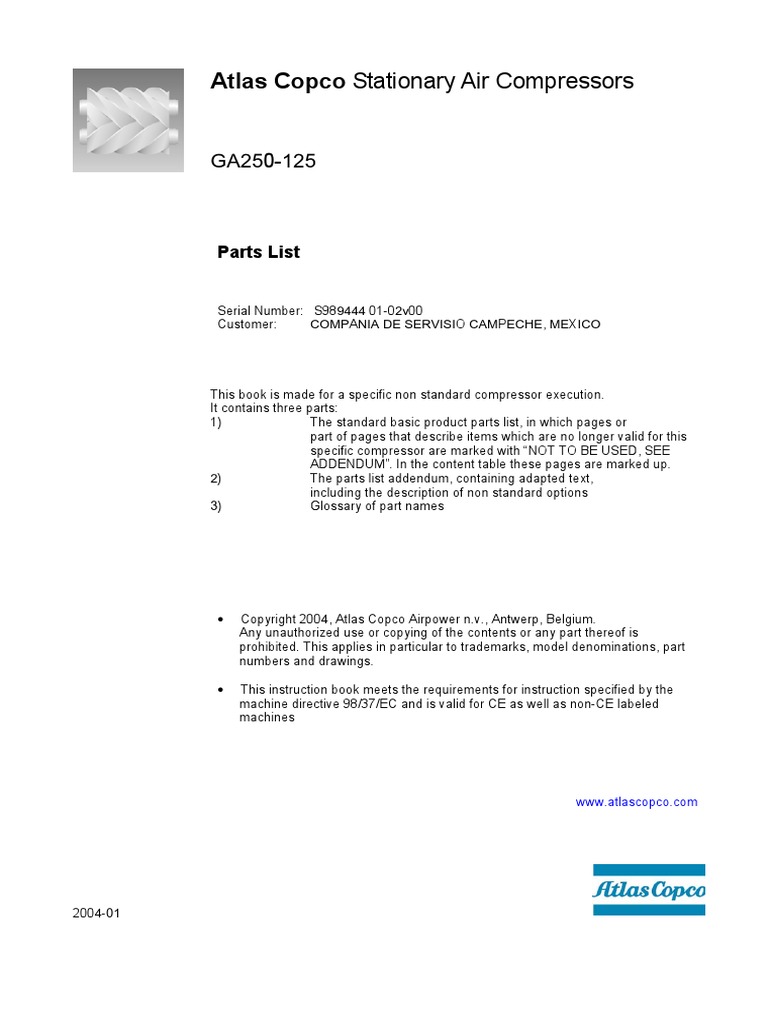 GA 250 No S98944401 | PDF | Valve | Nut (Hardware)