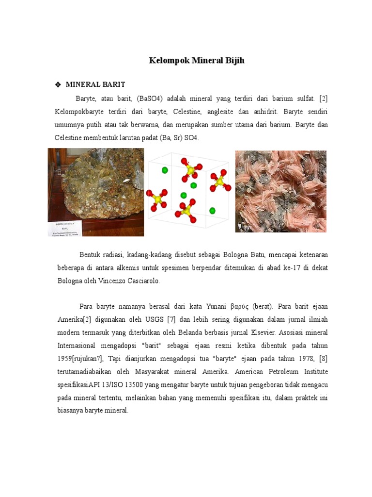 Kelompok Mineral Bijih Pdf