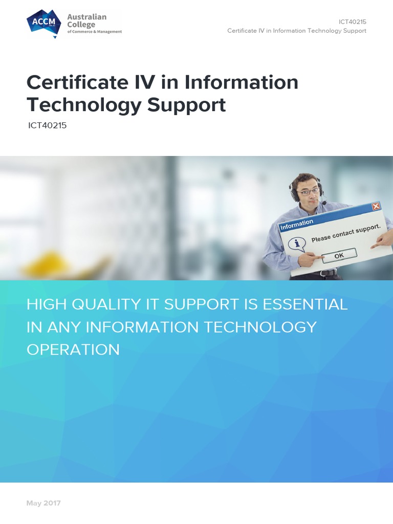 Certificate IV in Information Technology Support PDF | PDF | Computer ...