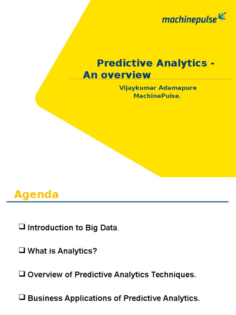 Predictive Analytics Overview and Applications | PDF | Predictive Analytics | Analytics