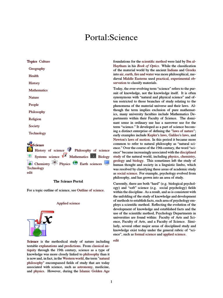 Portal Science | PDF | Science | Physics