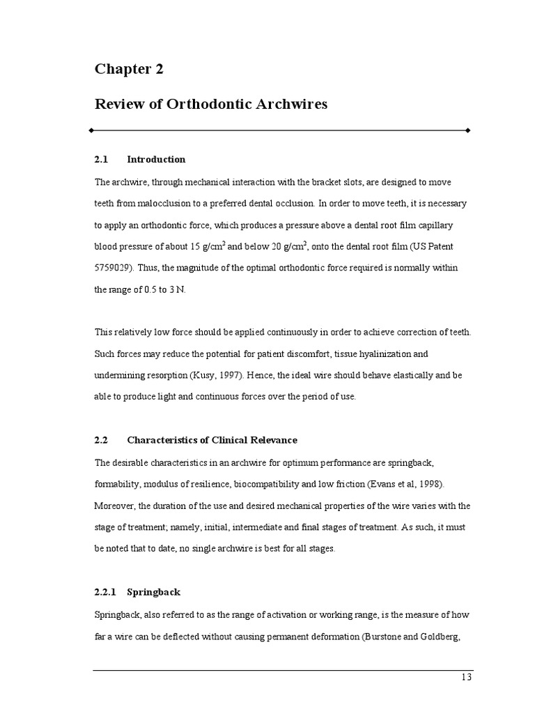 Orthodontic Arch Wires | PDF | Shape Memory Alloy | Industries