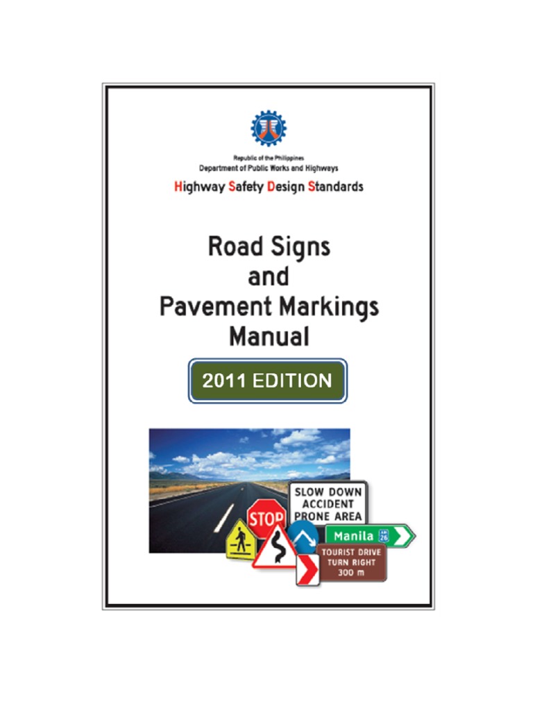 DPWH Road Signs and Pavement Markings May 2011 Complete PDF | PDF ...