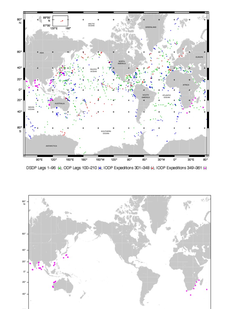 DSDP Legs 1-96, ODP Legs 100-210, IODP Expeditions 301-348, IODP ...