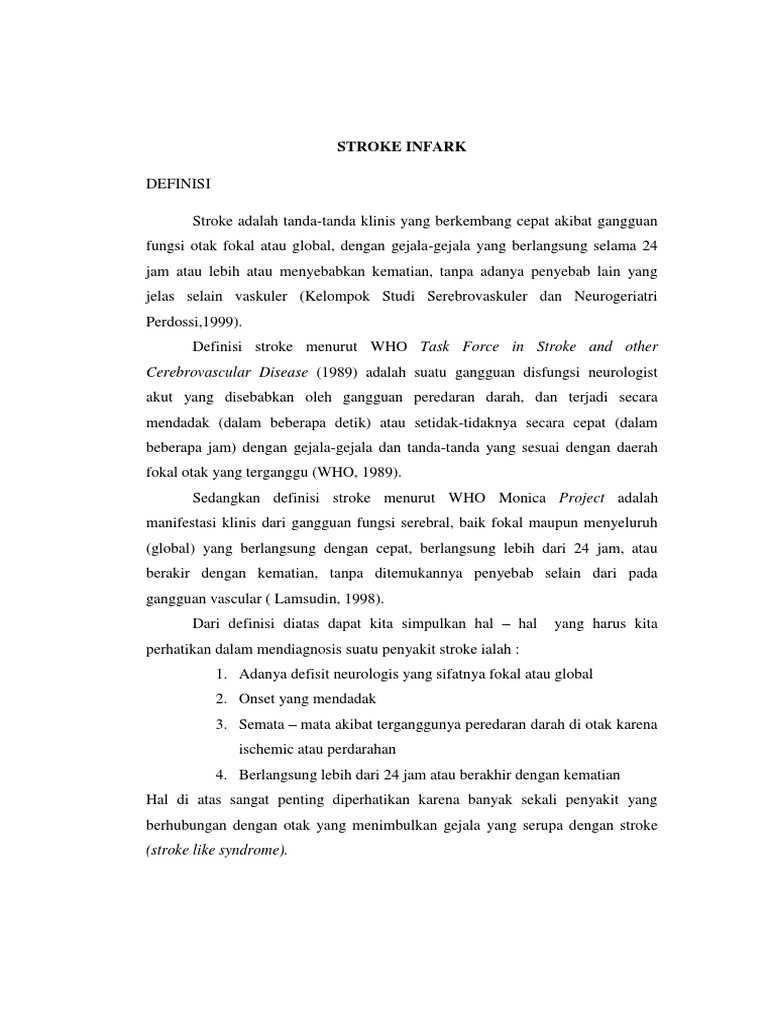 Stroke Infark PDF | PDF