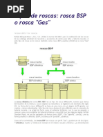 Guía de Roscas BSP y NPT | PDF | Metalurgia | Ingeniería mecánica