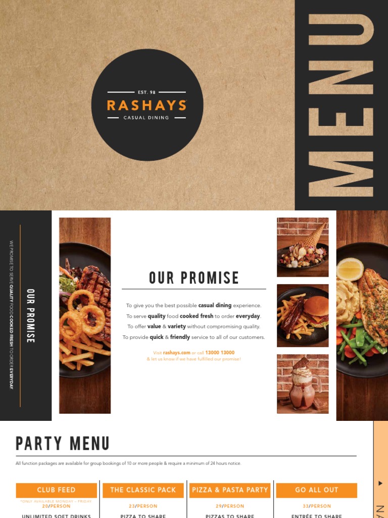 Rashays Menu SEP2016 Web | Salad | Hamburgers
