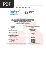 Heartsaver Roster | PDF | First Aid | Cardiopulmonary Resuscitation