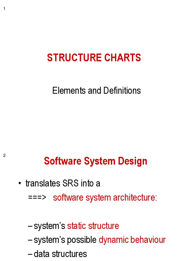 Structure Charts: Elements and Definitions | PDF | Control Flow ...