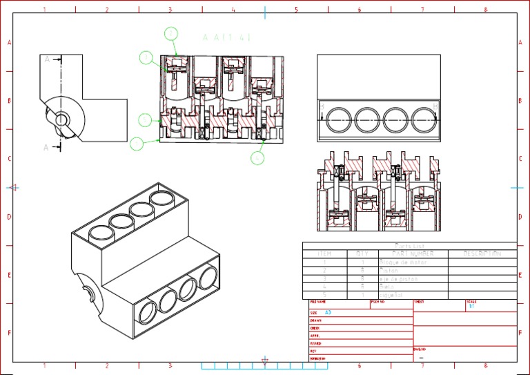 Plano de Motor V8 | PDF