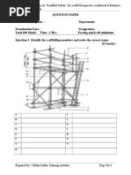 Scaffold VOC Questions & Answers | PDF | Scaffolding | Nature