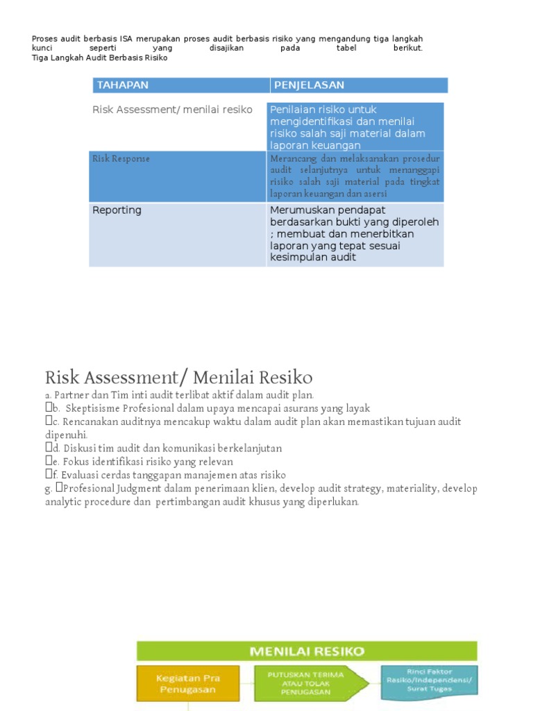Langkah Audit Berbasis Resiko | PDF
