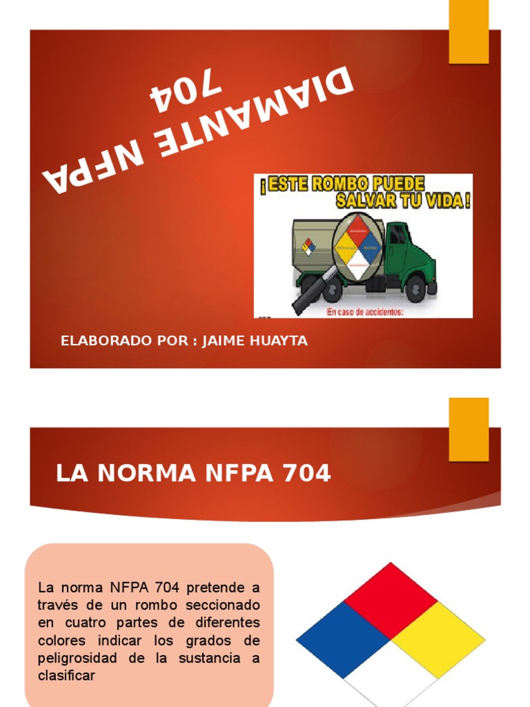 Diamante Nfpa 704 | PDF | Combustibles | Cloro