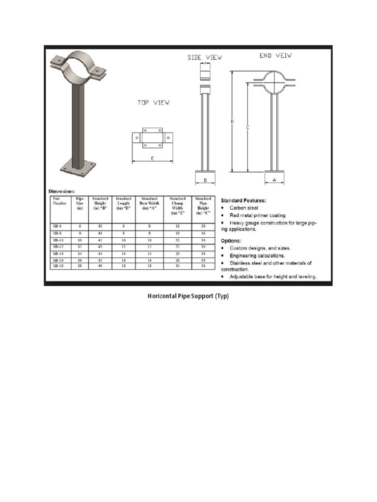 Pipe Support (Typ) | PDF