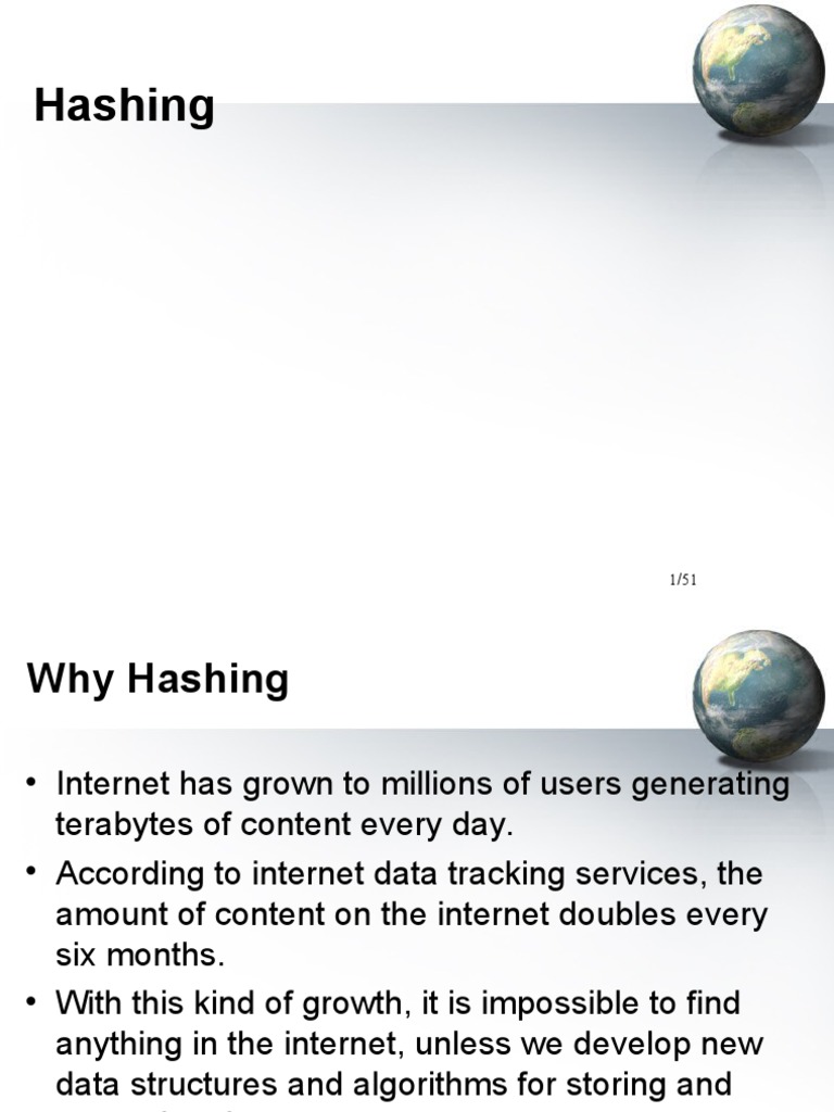 Idst 2016 SA 05 Hashing | Download Free PDF | Algorithms And Data Structures | Areas Of Computer ...