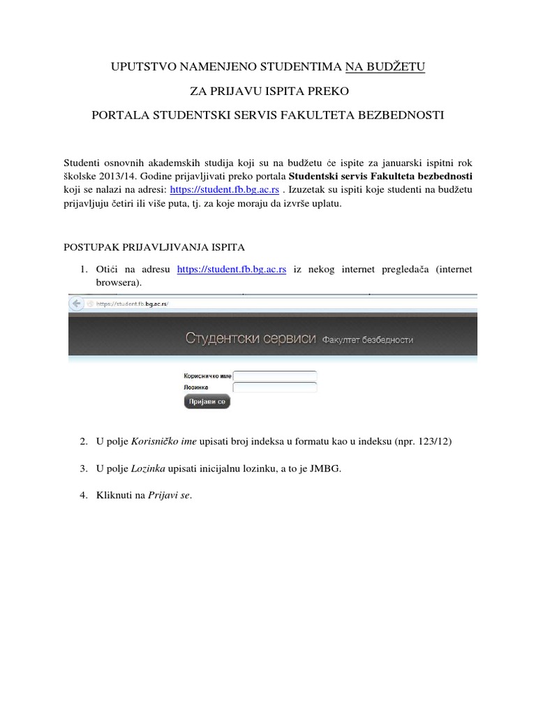 E Student Uputstvo PDF | PDF