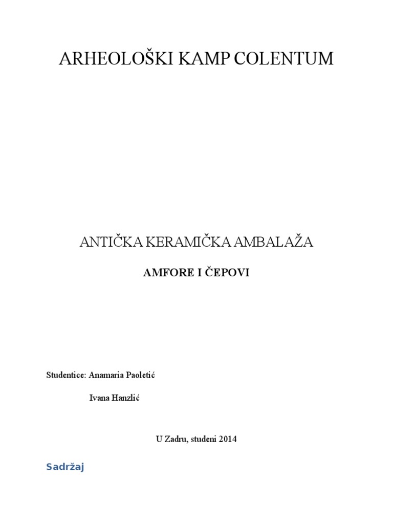 Amfore | PDF