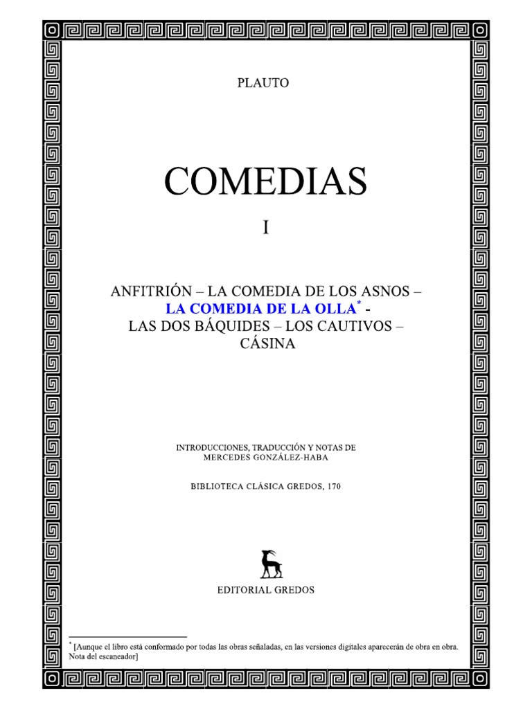 La Comedia de La Olla | PDF