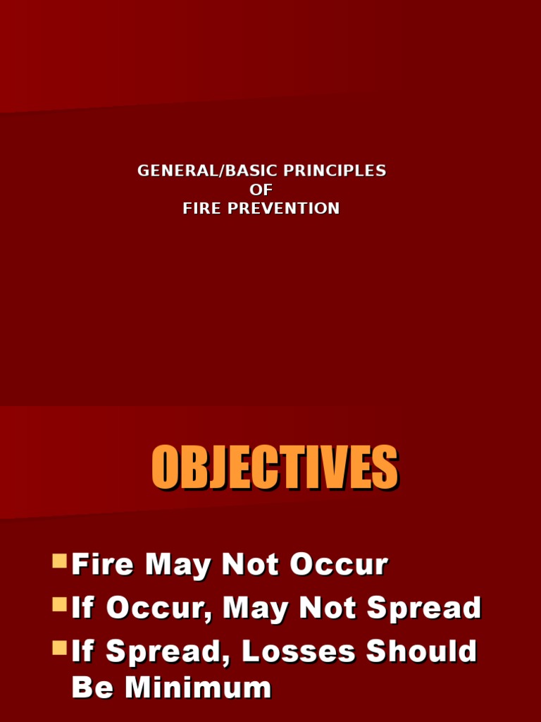 General/Basic Principles OF Fire Prevention | PDF | Fires | Combustion