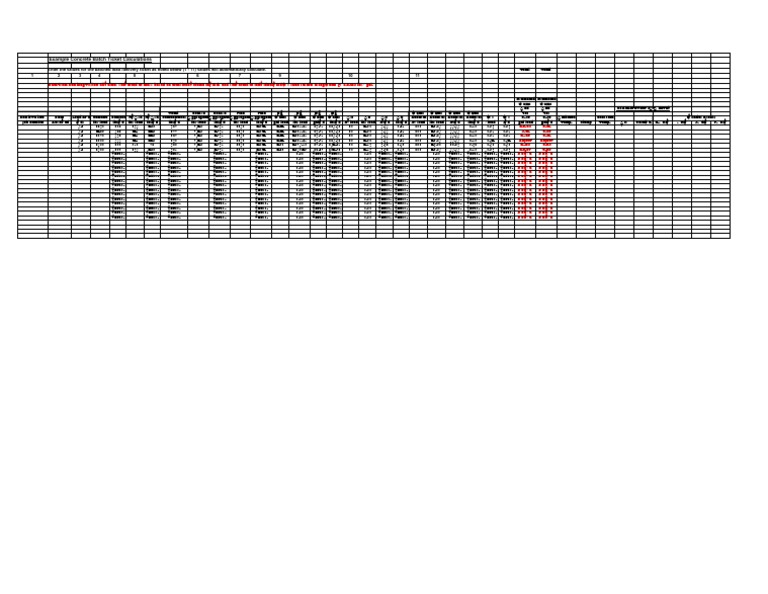 Example Ready-Mix Batch Ticket Calculation Sheet | PDF | Concrete ...