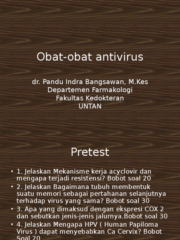 Dr. Pandu - Obat-Obat Antivirus | PDF | Natural Killer Cell | Virus