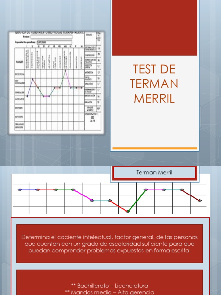 Presentacion Terman Merril | PDF | Interpretación del lenguaje ...