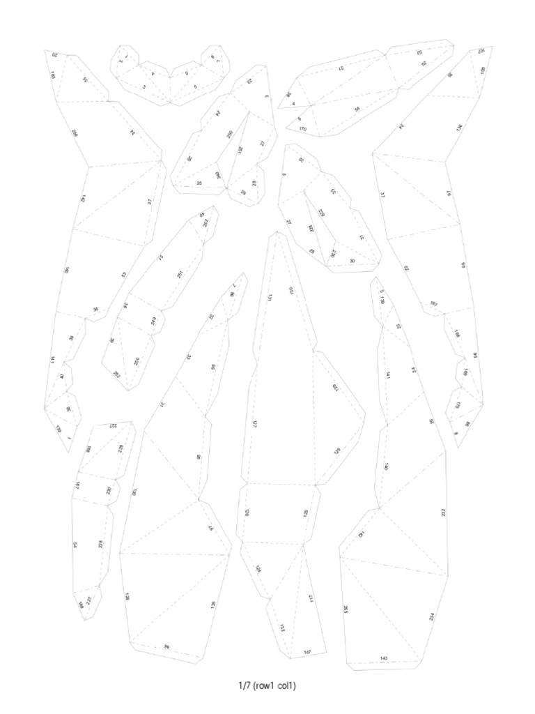 Bison Skull Pattern (With Numbers) PDF | PDF