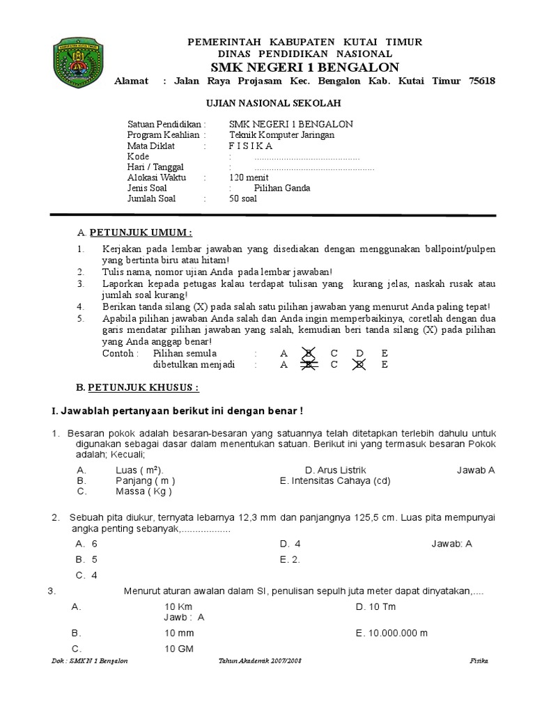 Soal UAS | PDF