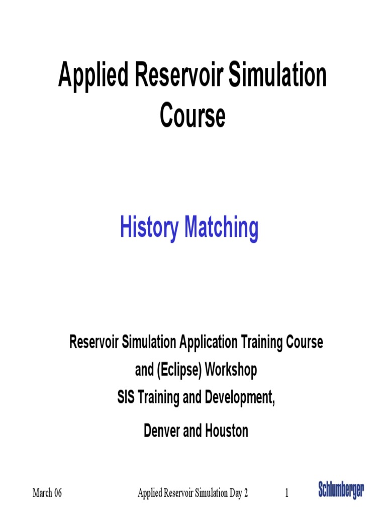 Applied Reservoir Simulation Training Course PDF | PDF | Petroleum ...