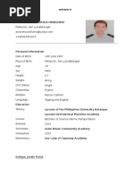 Bio Data Sheet 1 | PDF | Languages | Language Arts & Discipline