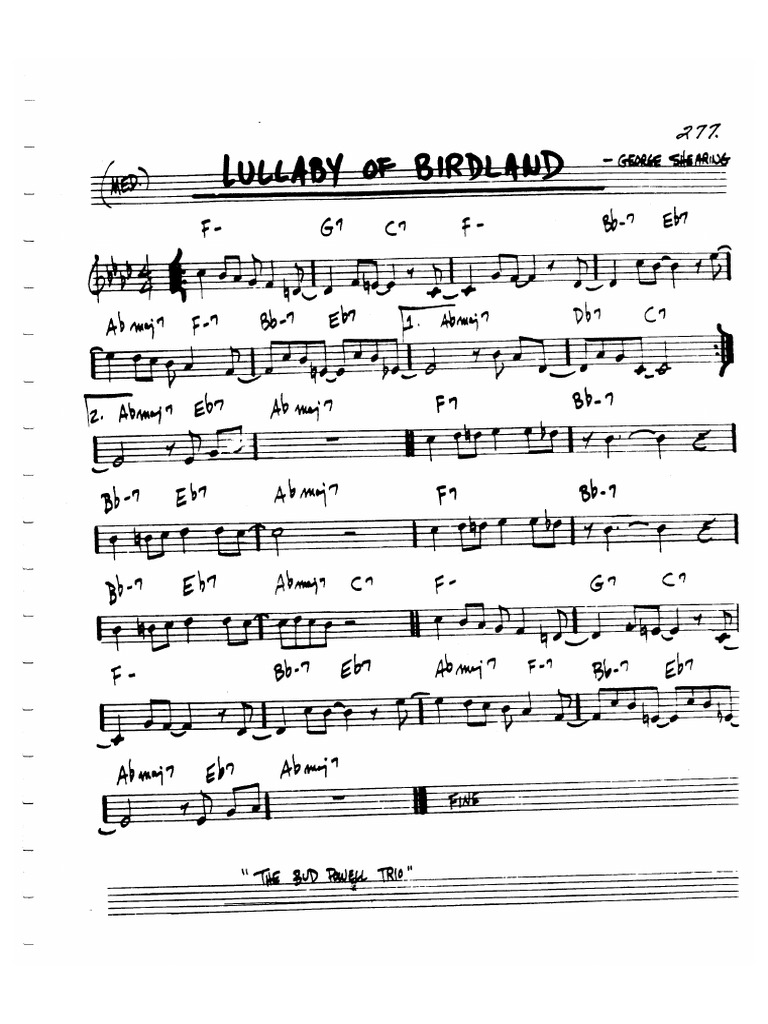 Lullaby of Birdland C
