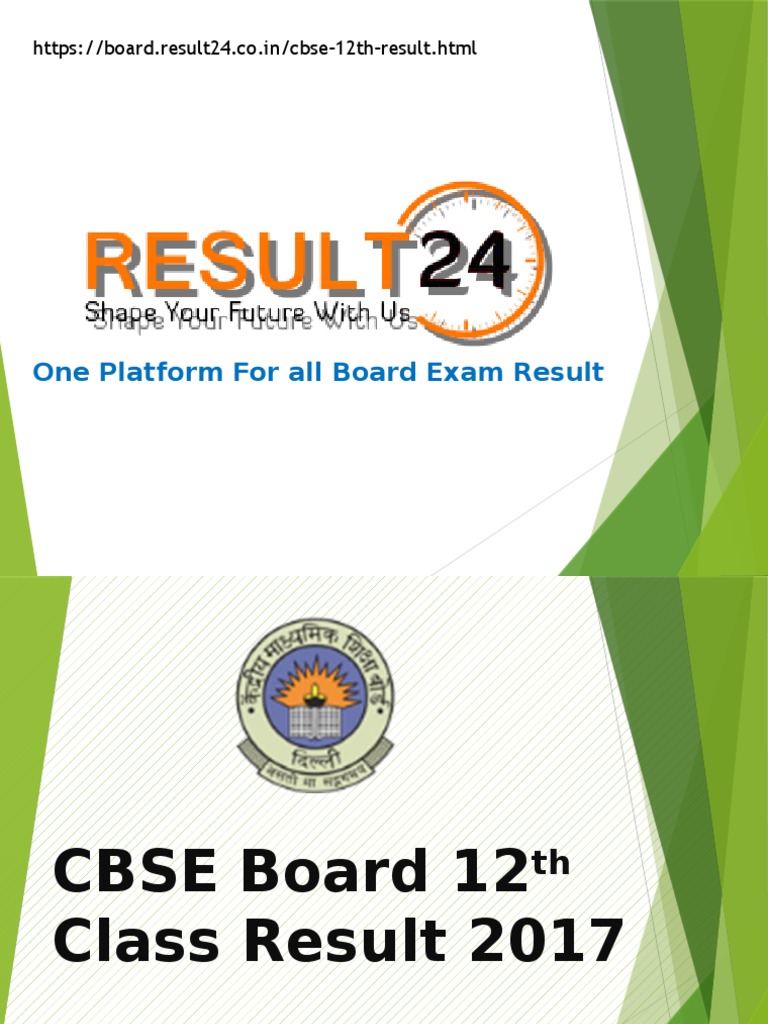 CBSE Board 12th Class Results | PDF