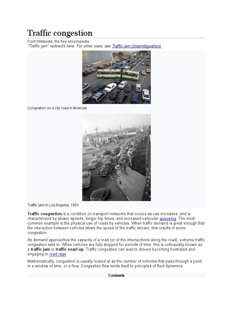 Traffic Congestion | PDF | Traffic Congestion | Traffic