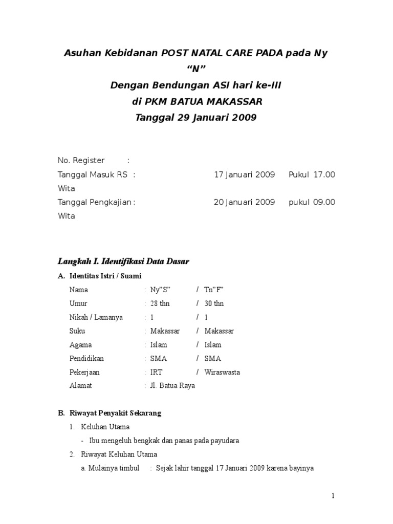 Askeb PNC Patologi | PDF
