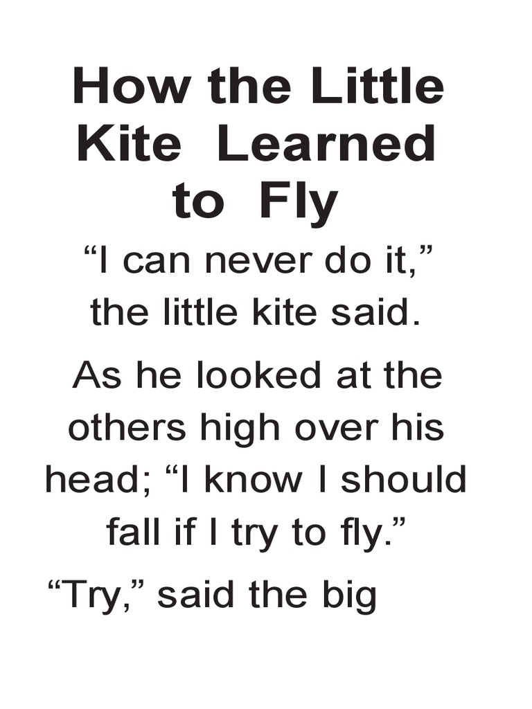 How The Little Kite Learned To Fly | PDF