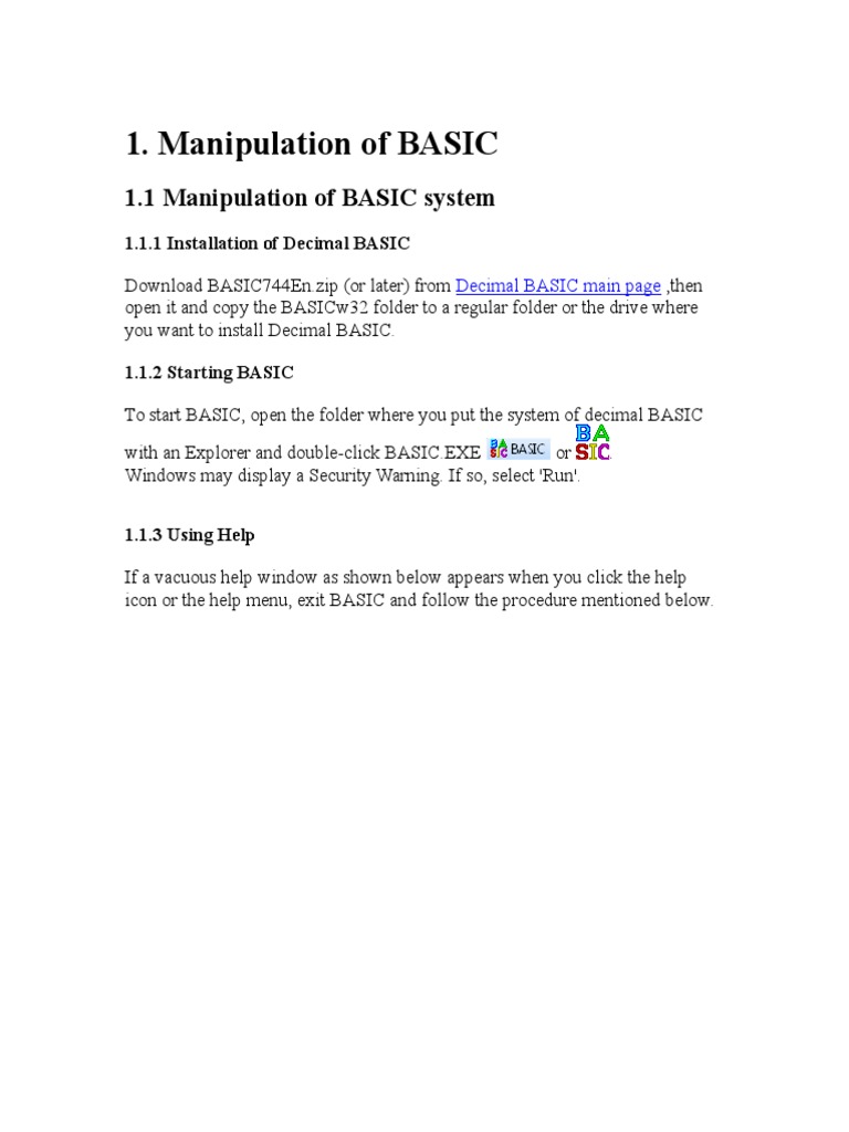 Decimal Basic | PDF | Trigonometric Functions | Control Flow
