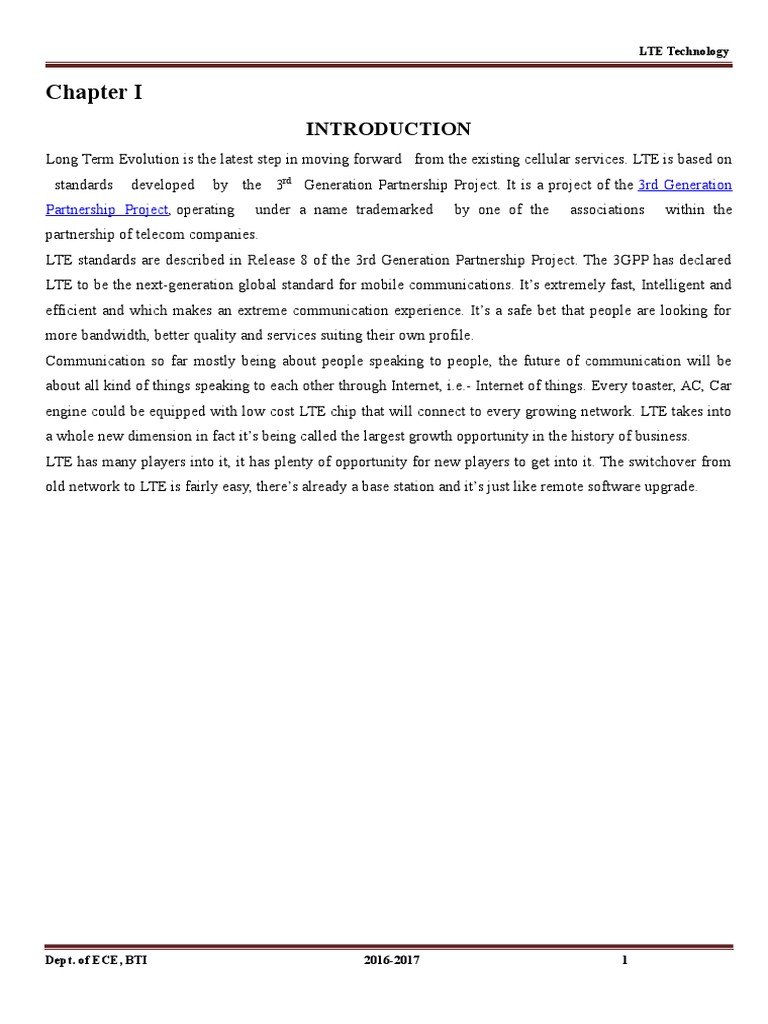 LTE Seminar Report | PDF | High Speed Packet Access | Orthogonal Frequency Division Multiplexing